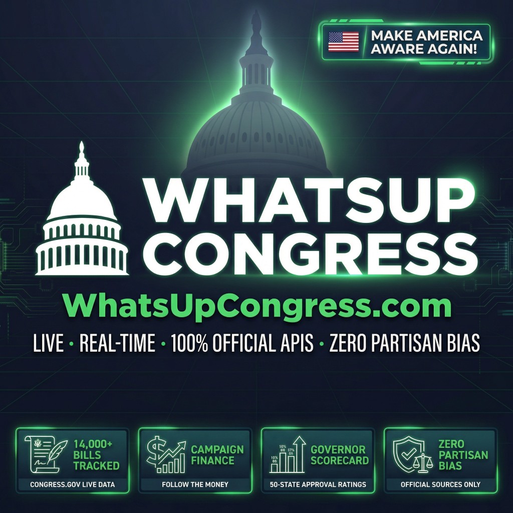 Congress Bill Tracker — Track Federal Bills & Legislation | WhatsUpCongress